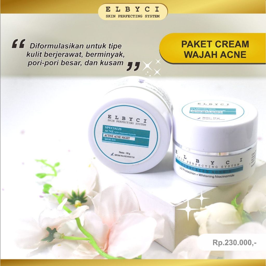 Jual Paket Cream Acne Elbyci | Shopee Indonesia