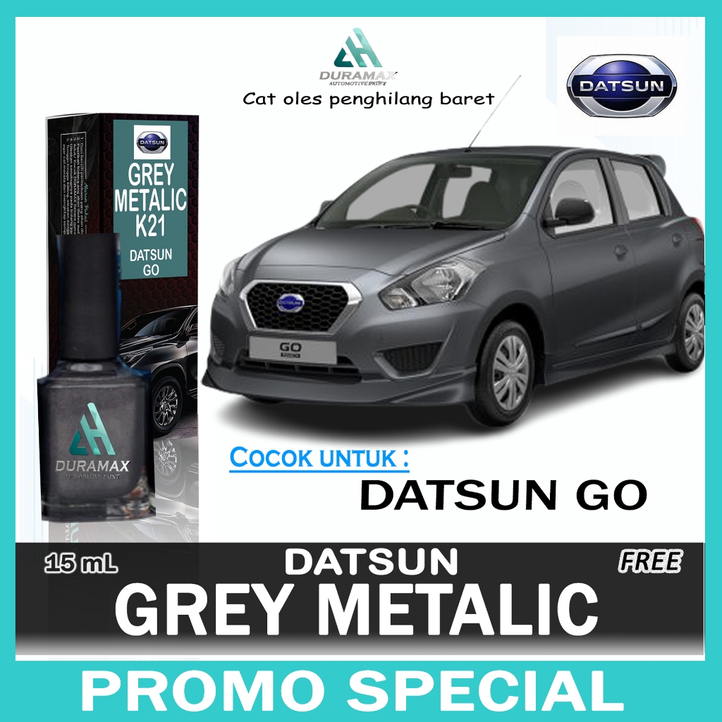 Jual CAT MOBIL DATSUN GO GREY/ABU ABU METALIK CAT OLES PENGHILANG BARET ...