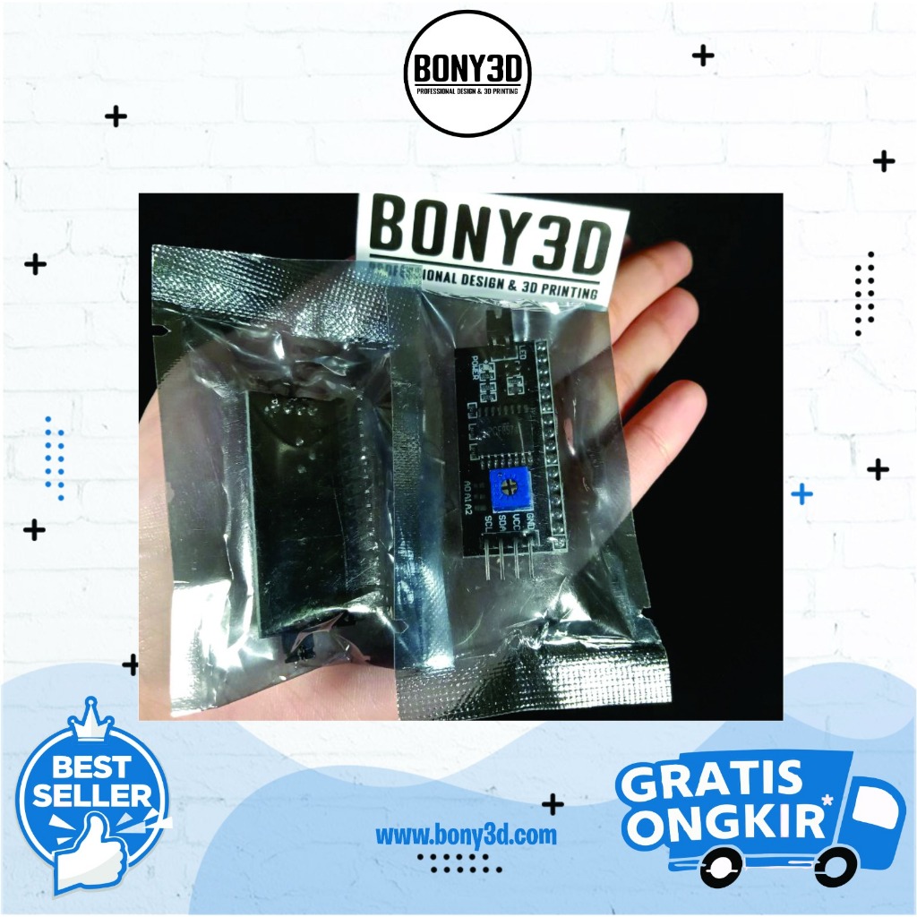 Jual Modul I2C LCD 1602 | LCD Backpack I2C Interface | Shopee Indonesia