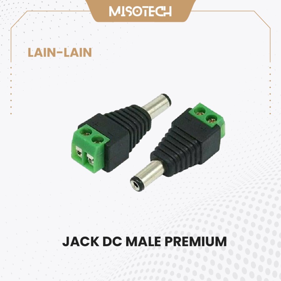 Jual JACK KONEKTOR CCTV - JACK DC MALE PREMIUM | Shopee Indonesia