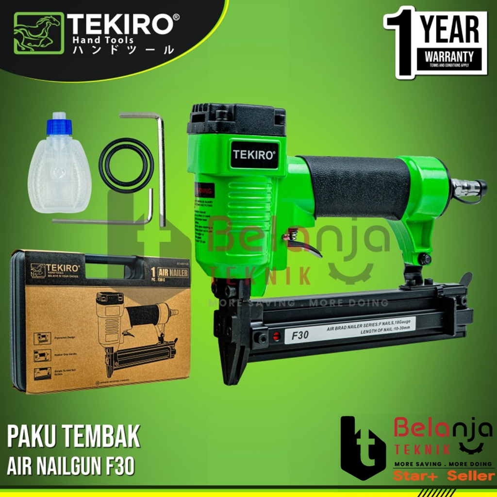 Jual TEKIRO F 30 Air Nail Gun Paku Tembak Staples F 30 Air Nailgun ...