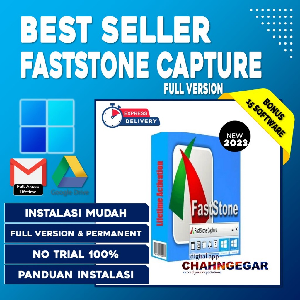 Jual FastStone Capture 2024 Full Lisensi Original Lifetime Software ...