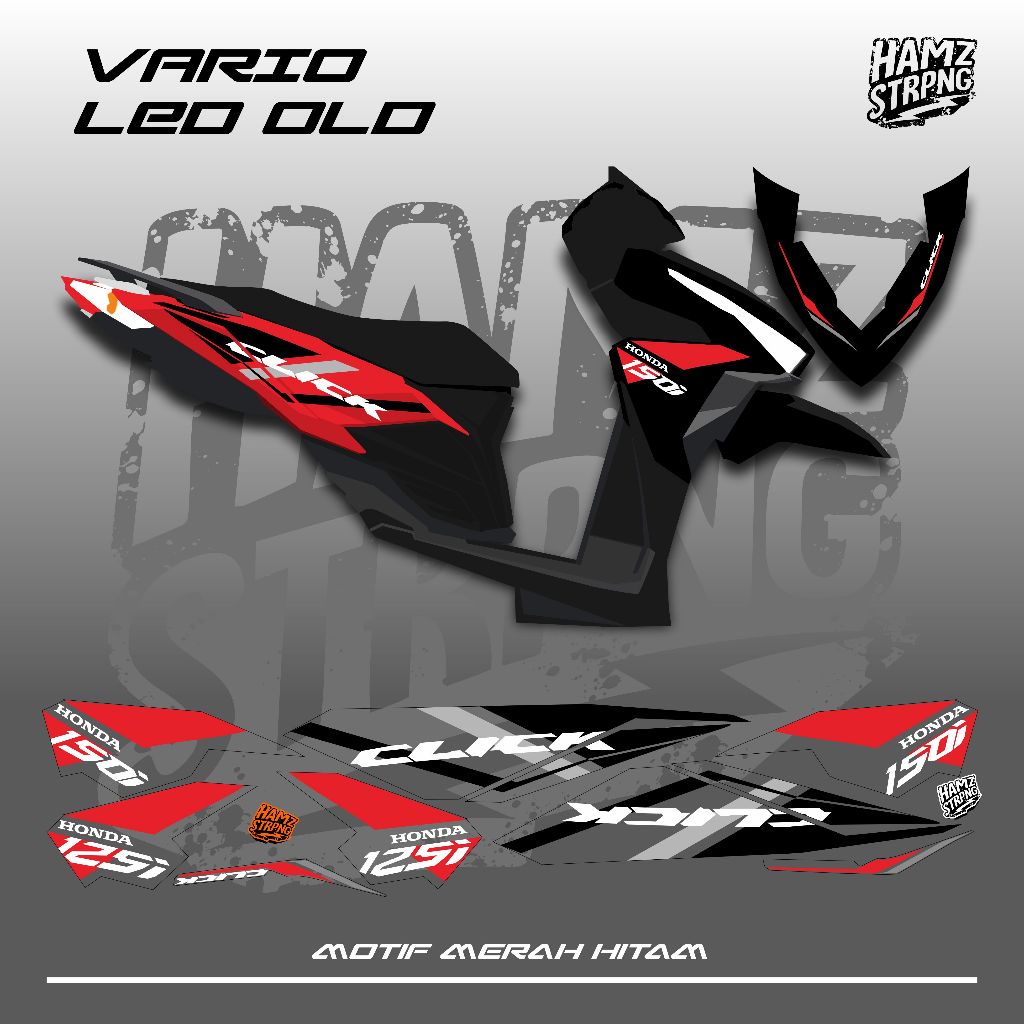 Jual Striping Transparan Vario LED OLD 125-150 Simpel Motif Desain Click | Shopee Indonesia