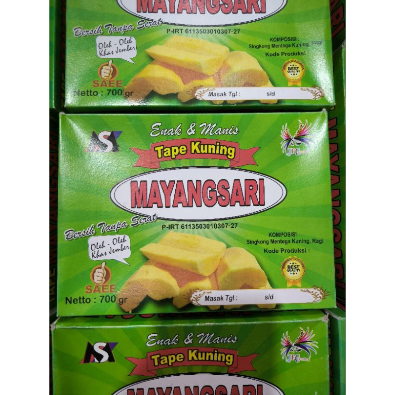 Jual Tape Singkong Kuning Mayangsari 700gr Jember | Shopee Indonesia