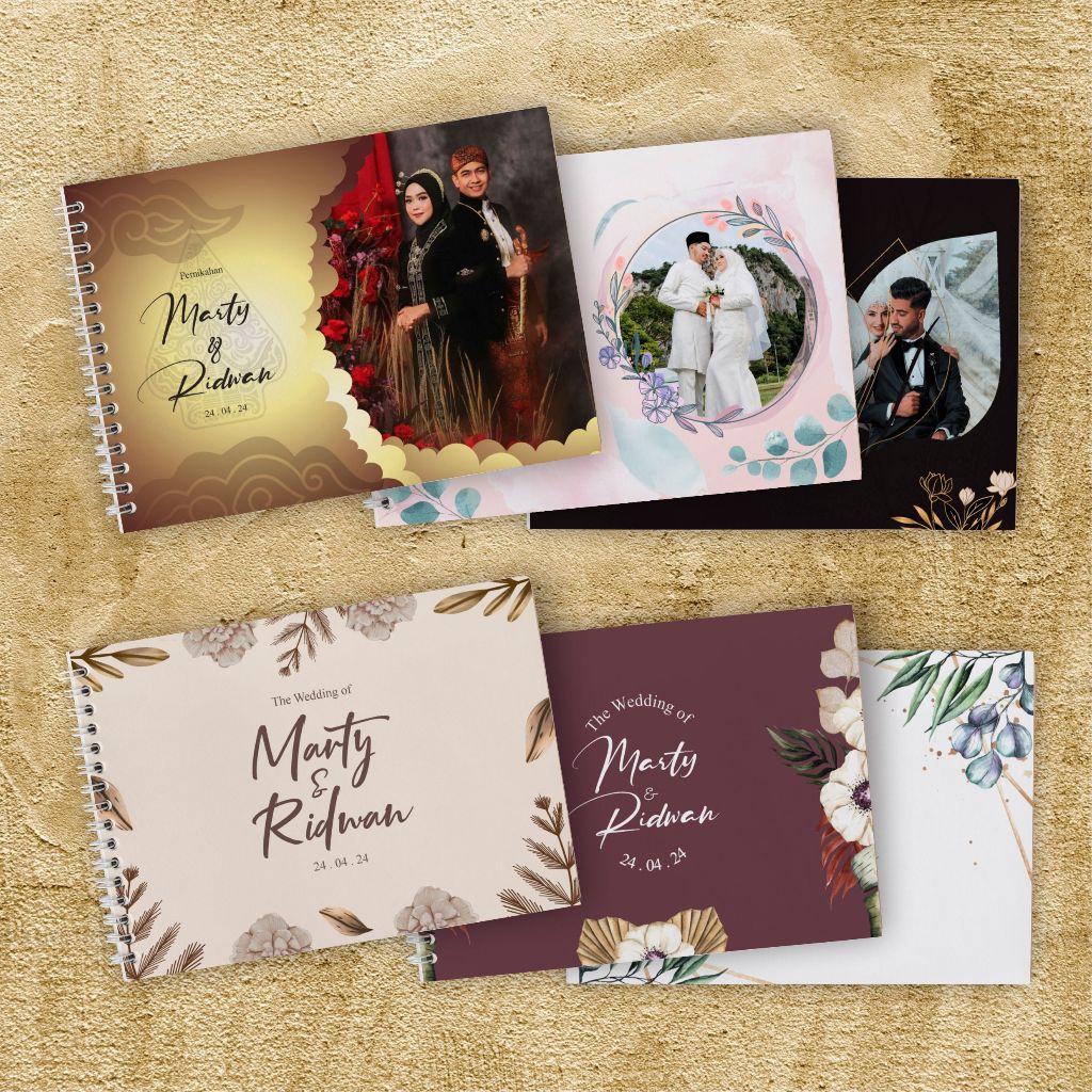 Jual Buku Tamu Custom Pernikahan | Soft Cover | Buku Tamu Wedding Photo ...