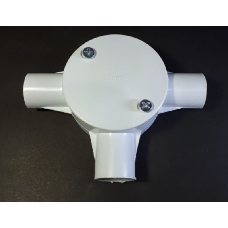 Jual Tdus Cabang 3 20mm/Tee Dus Putih/T Dos Conduit/Te Dus Kaki 3 Putih ...