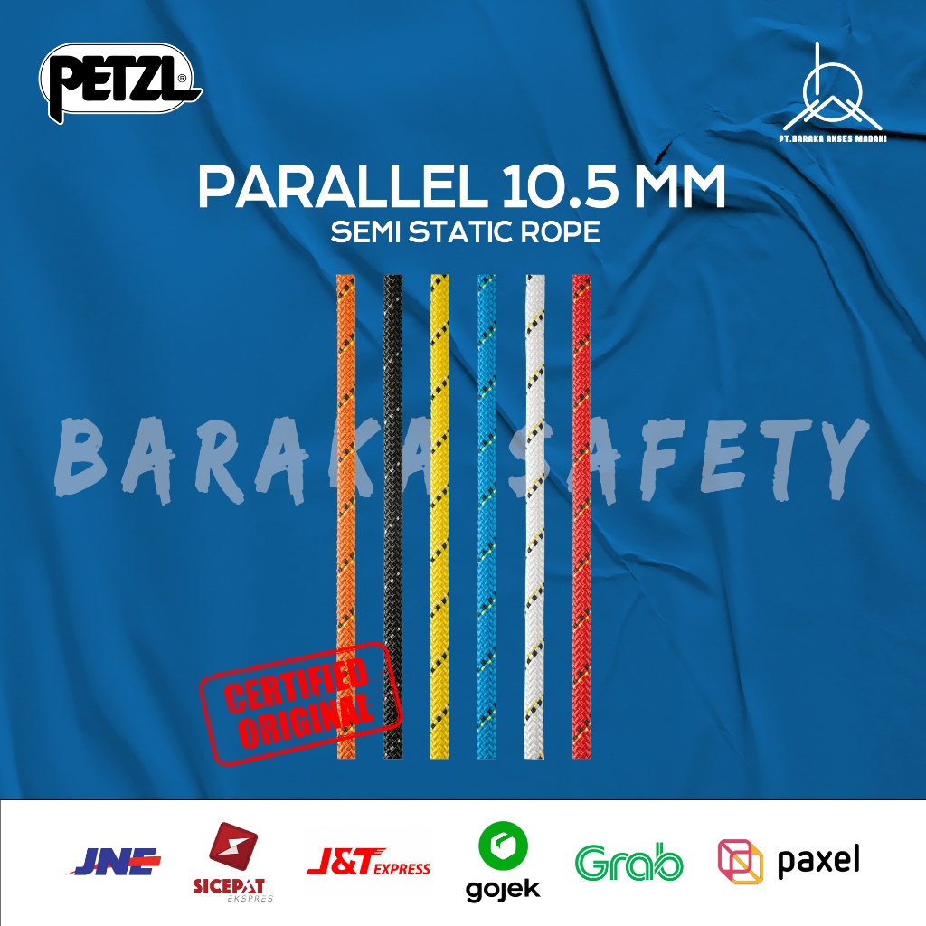 Jual PETZL PARALLEL 10.5 MM Low Stretch Kernmantel Rope / Semi Static ...