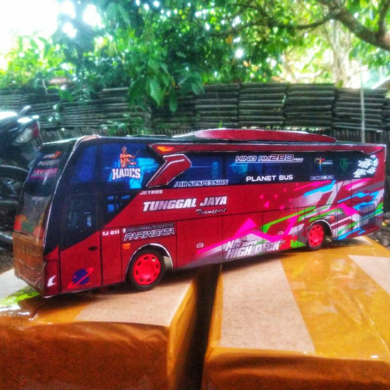 Jual Miniatur Bus Kids Panda JET BUS 5 /black pink deep purple jupiter ...