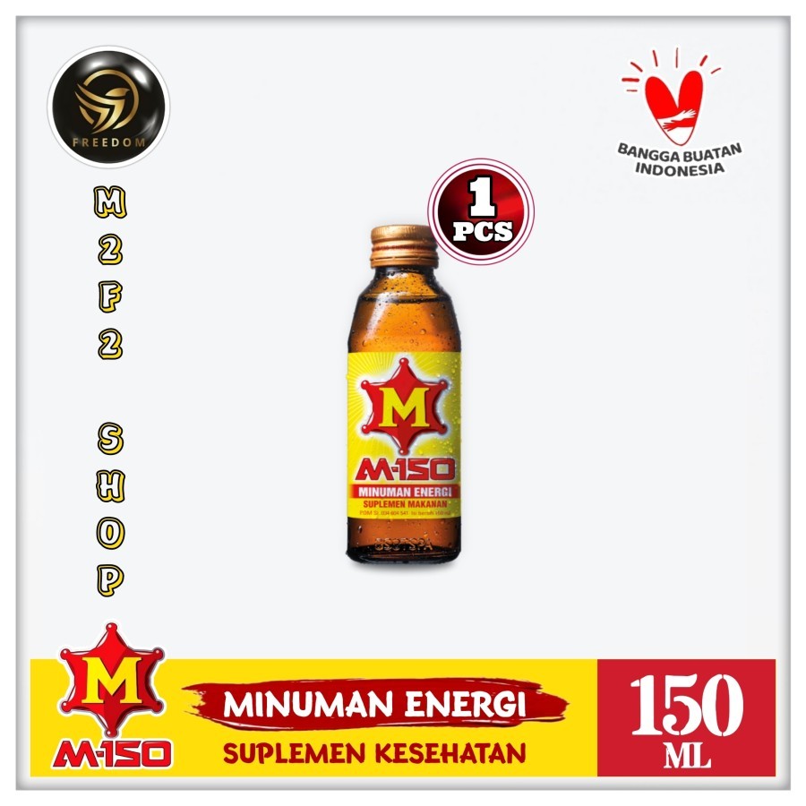 Jual M-150 Minuman Energi Suplement Kesehatan Botol Kaca - 150 ml ...
