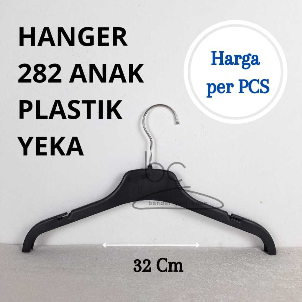 Jual Hanger Plastik Anak 282 Hitam / Display Gantungan Baju Anak Hitam ...