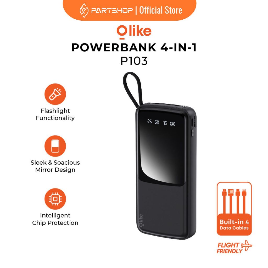 Jual Olike Powerbank 10000mAh P103 4 in 1 Flashlight | Shopee Indonesia