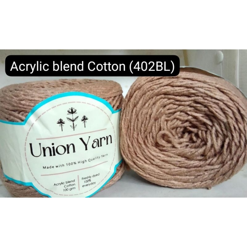 Jual Benang Rajut Acrylic blend Cotton (Union Yarn) | Shopee Indonesia