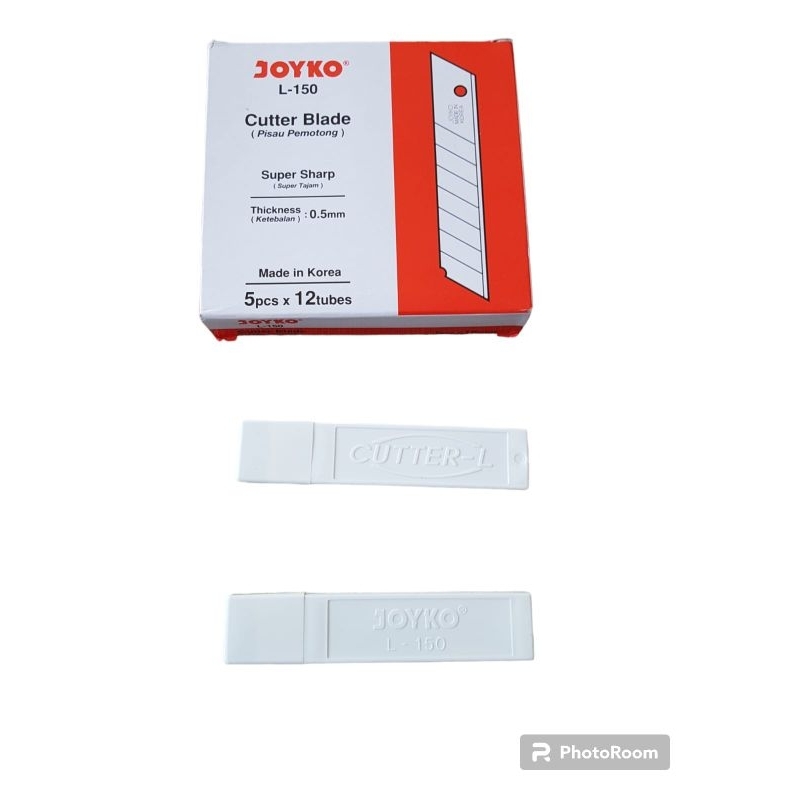 Jual ISI CUTTER REFILL JOYKO KECIL/BESAR 1 BOX PUTIH ISI 5pcs | Shopee ...