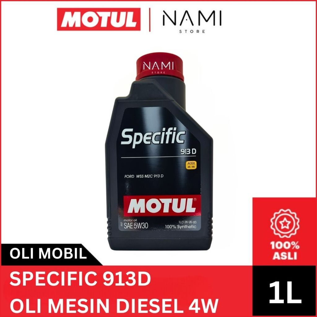 Jual *MOTUL SPECIFIC 913D (1L)* Oli Mesin Mobil Diesel - Original ...