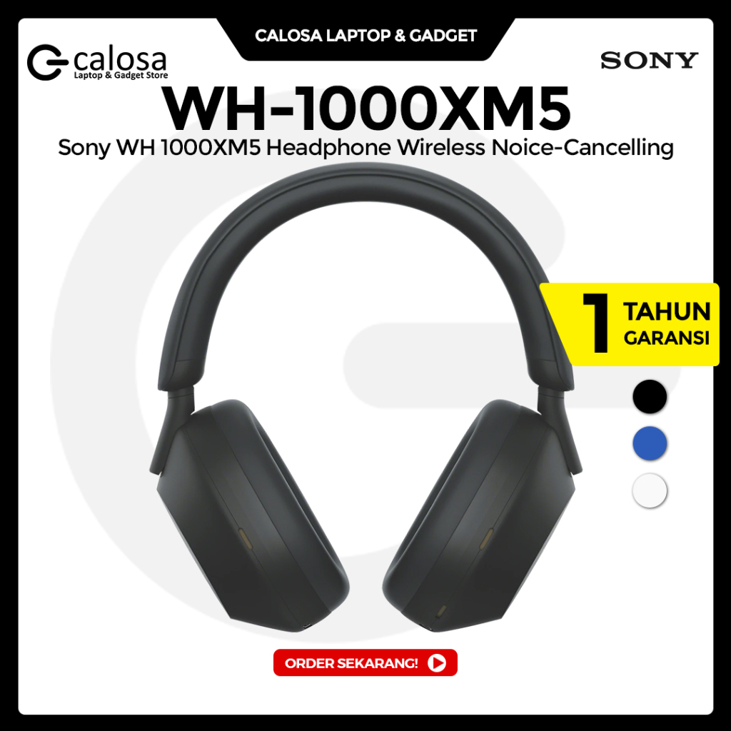 Jual Sony WH 1000XM5 Headphone Wireless Noice-Cancelling - Original ...