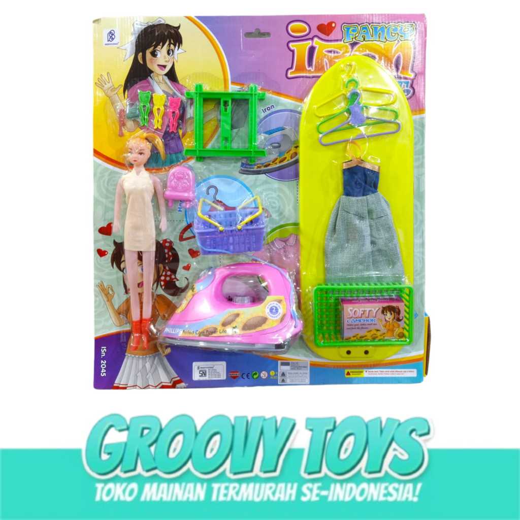 Jual Mainan Anak Edukasi Setrika Pintar - Fancy Iron Full Set ISN 2045 ...