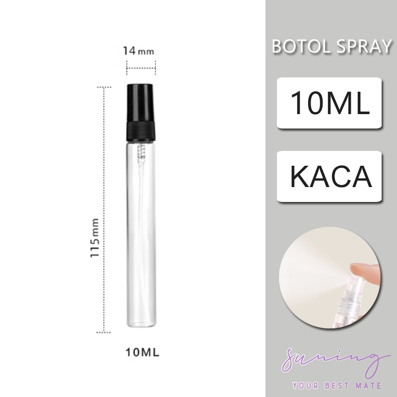 Jual Botol Spray Kaca 3 5 10ml Parfum Vial Travel Refill Atomizer Tutup ...