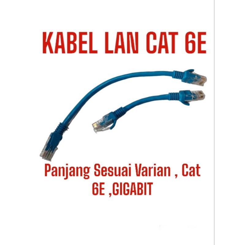 Jual KABEL LAN UTP ETHERNET SERVER JARINGAN GIGABYTE GIGABIT BIRU CAT ...
