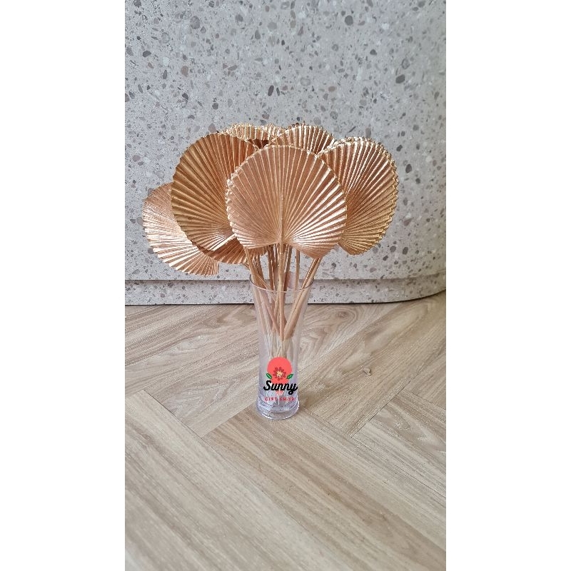 Jual Kipas Emas / Bunga dekorasi / Artificial flower / Bunga Emas ...