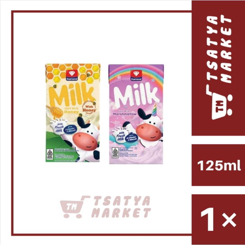 Jual DIAMOND UHT MILK 125ML RASA BARU | Shopee Indonesia