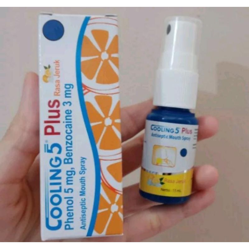 Jual Cooling 5 Plus (Obat PATEN Semprot Sakit Gigi, Sariawan, Radang ...