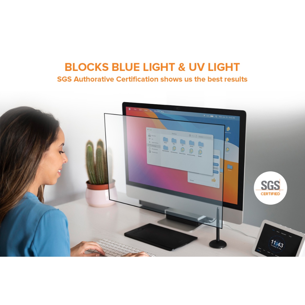 Jual Anti Blue Light dan Radiasi UV utk Monitor Model Tempel | Shopee ...