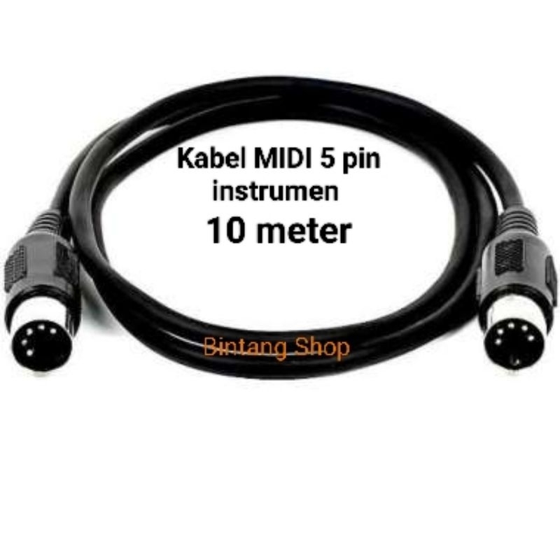 Jual Kabel MIDI 5 pin instrumen 10 meter | Shopee Indonesia