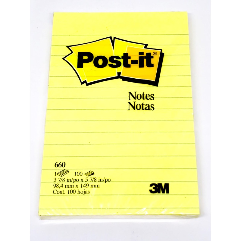 Jual Gramedia - 3M - Post-It Sticky Notes Lined 4 inch x 6 inch ...