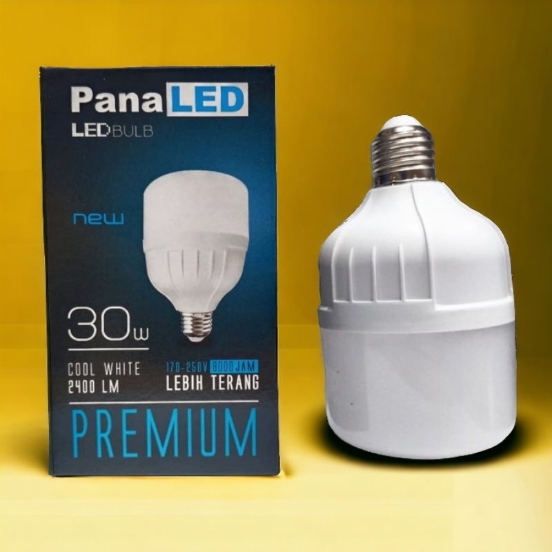 Jual Panaled Premium Lampu Led Bulb Putih 5W / 10W / 15W / 20W / 30W / 40W / 50W Original ...