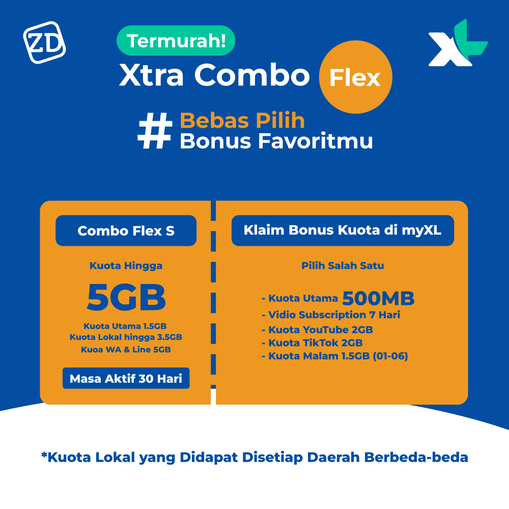 Jual Paket Data Xtra Combo Flex S 1.5GB Termurah | Shopee Indonesia