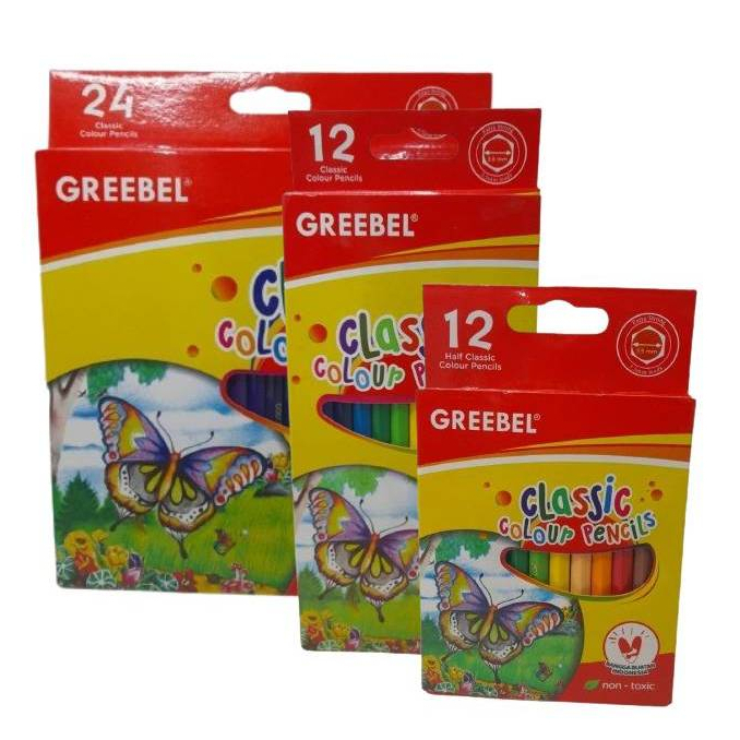 Jual GREEBEL Classic Colour Pencils/Pensil Warna 12 Warna | Shopee ...