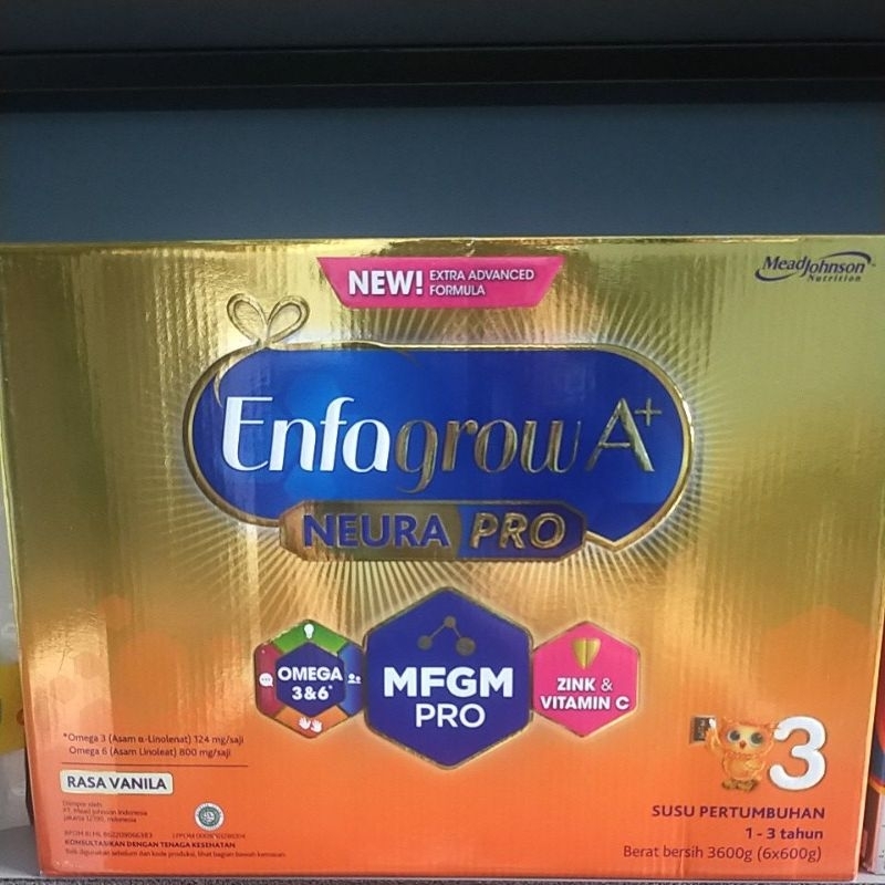 Jual Enfagrow A+ tahap 3 3600gr (6x600gr) | Shopee Indonesia