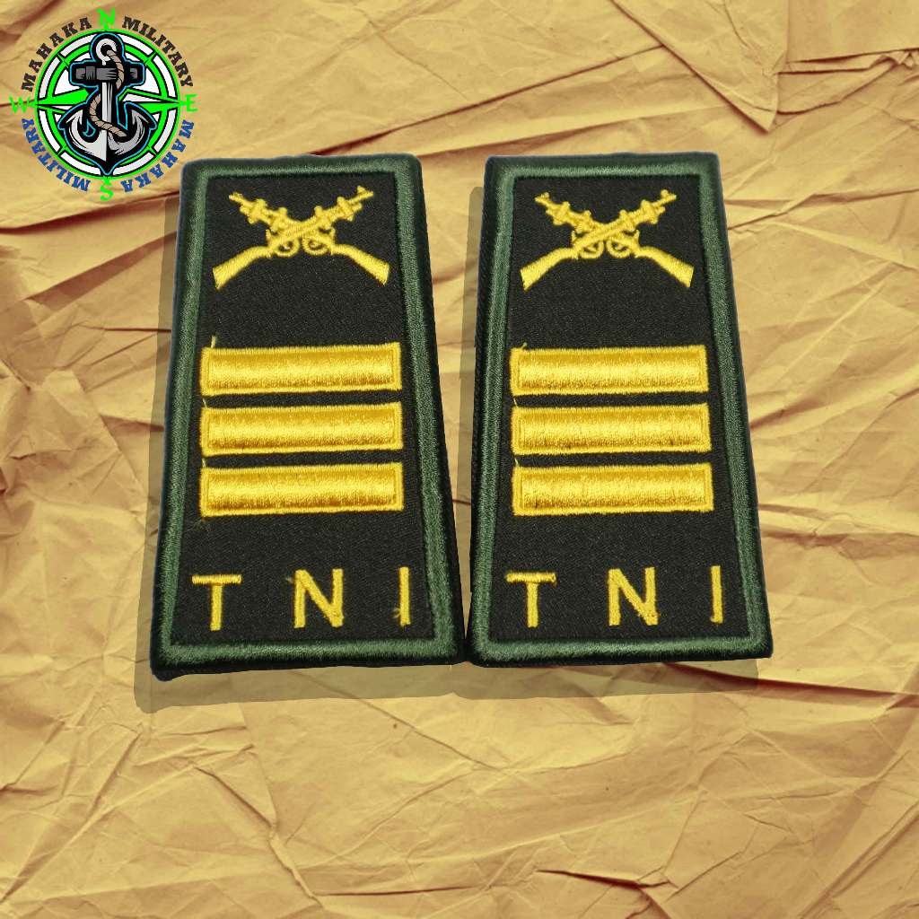 Jual Pangkat Pdh Kapten infanteri tni ad staf Bordir | Shopee Indonesia