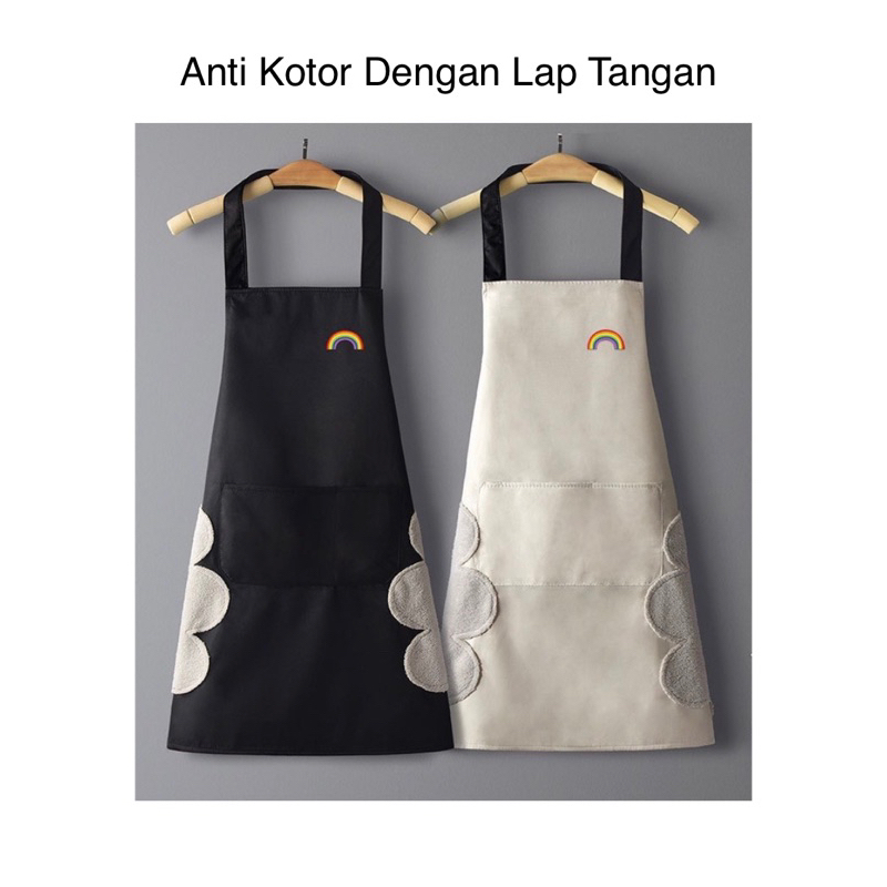 Jual Apron Waterproof Celemek Masak Dapur Pria Wanita Celemek Barista ...