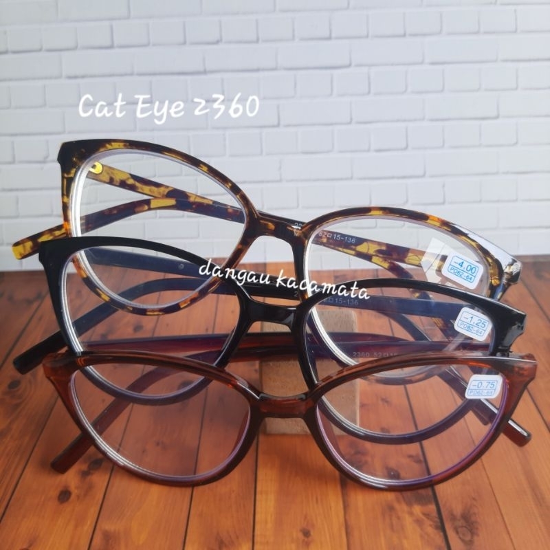 Jual DK KACAMATA RABUN JAUH CAT EYE 2360 ANTI RADIASI KHUSUS WANITA ...