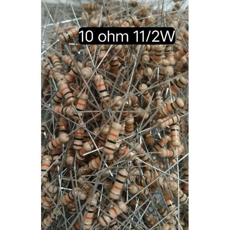 Jual Resistor 10 ohm 1/2W per 10 pics | Shopee Indonesia