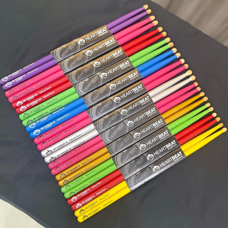 Jual STICK DRUM HEARTBEAT COLORED SERIES ORIGINAL | Shopee Indonesia