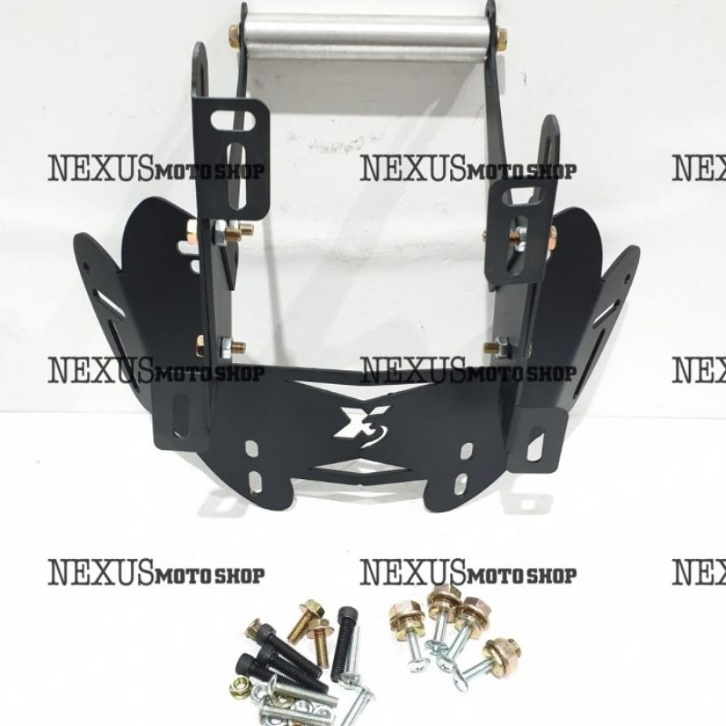 Jual breket serpo nmax new bracket spion plus holder gps nmax connected ...