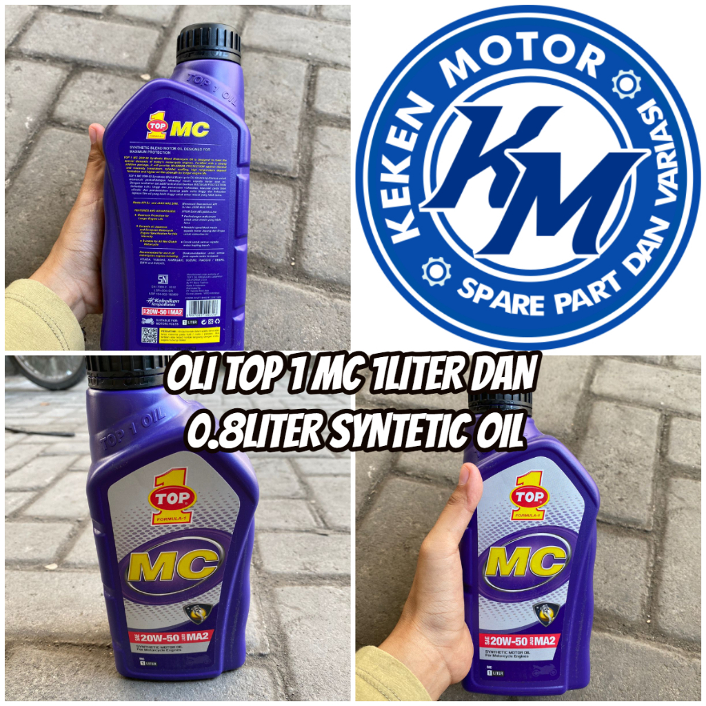 Jual OLI TOP 1 MC UKURAN 1 LITER DAN 0,8 || OLI TOP 1 MC OLI MESIN ...