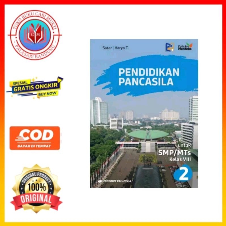 Jual Erlangga Buku Pendidikan Pancasila Untuk SMP/MTS Kelas 8 Kurikulum Merdeka | Shopee Indonesia