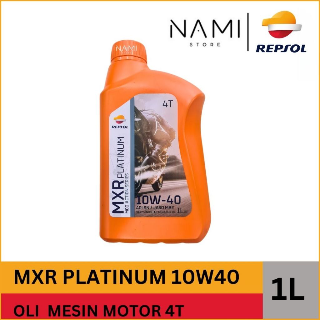 Jual *REPSOL MXR 4T PLATINUM 10W40 (1L)* Oli Mesin Motor 4T Manual - Original | Shopee Indonesia