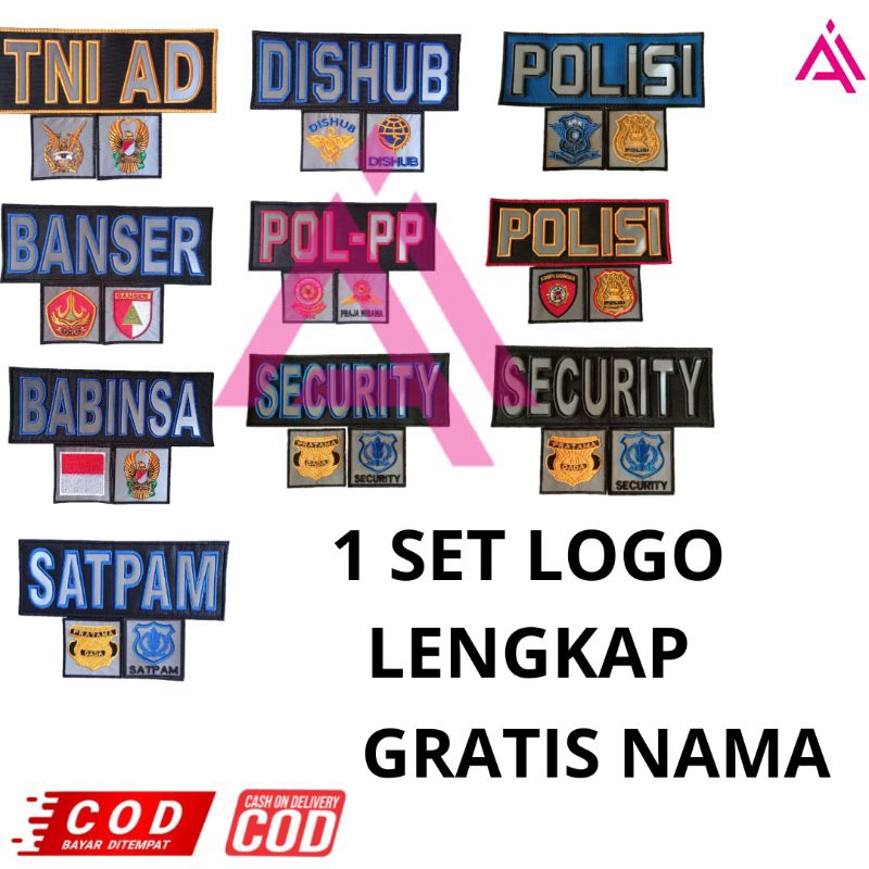 Jual LOGO fulset lengkap SECURITY/SATPAM/DISHUB/POLISI/POLPP/DLL BONUS ...