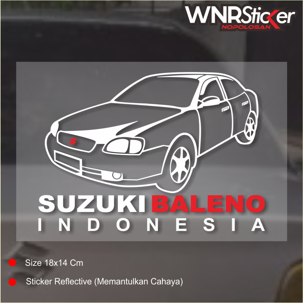 Jual Stiker Suzuki Variasi Kaca Mobil Baleno 20001 | Shopee Indonesia