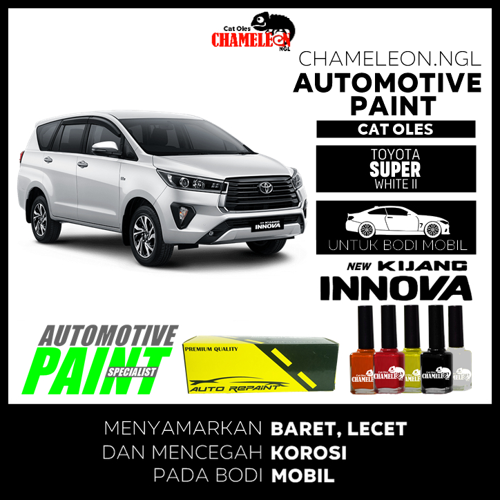 Jual Cat Oles Toyota New KIjang Innova Super White II Automotive Paint ...
