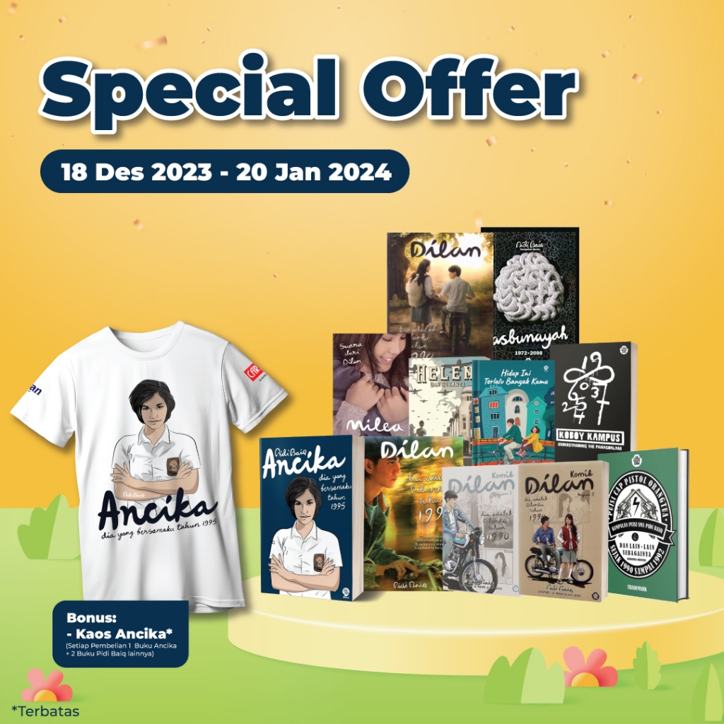Jual [Mizan] Buku Novel Ancika (Seri Dilan - Pidi Baiq) | Shopee Indonesia