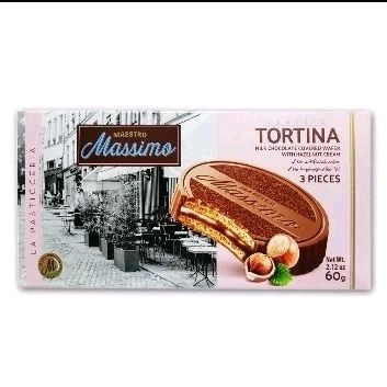Jual MAESTRO MASSIMO TORTINA DARK / MILK CHOCOLATE WAFER | Shopee Indonesia