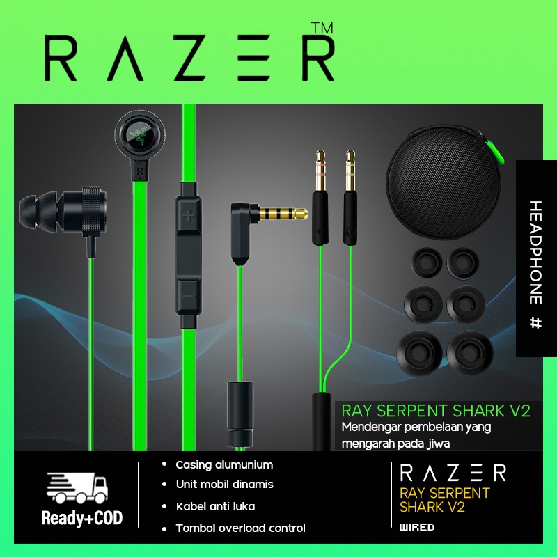 Jual Razer Hammerhead Pro V2 Noise-canceling gaming headphones with ...