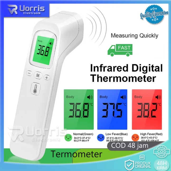 Jual Termometer Digital Infrared Termometer Suhu Tubuh Digital ...