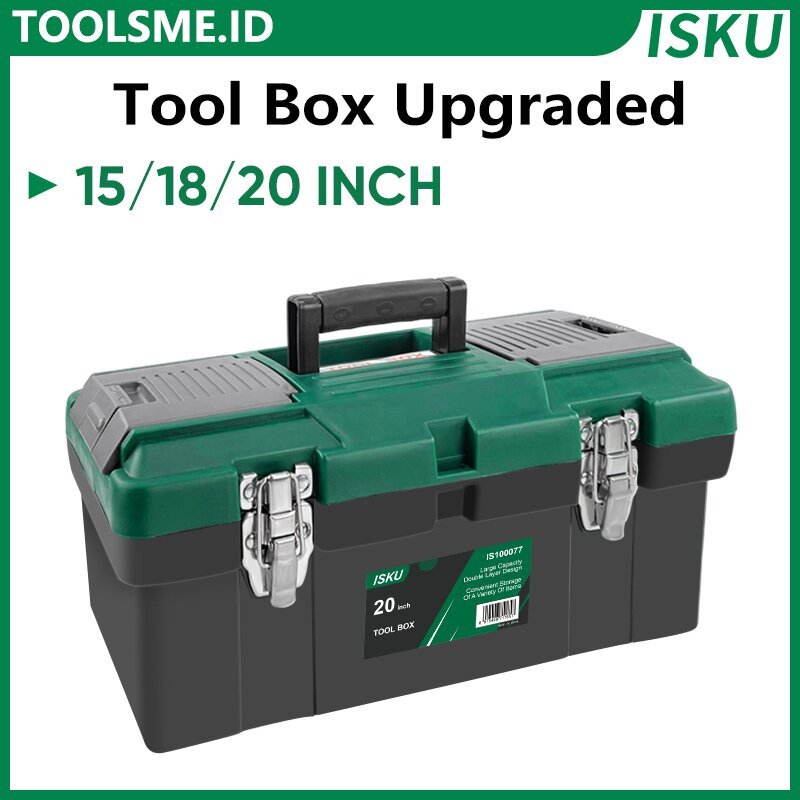 Jual ISKU Tool box Toolbox Plastik Upgraded 15 18 20 inch kotak perkakas | Shopee Indonesia