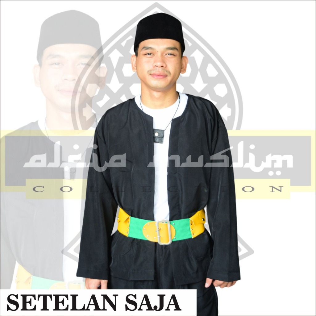 Jual Setelan Baju Pangsi Dewasa Satu Set Baju Palang Pintu Khas Betawi ...
